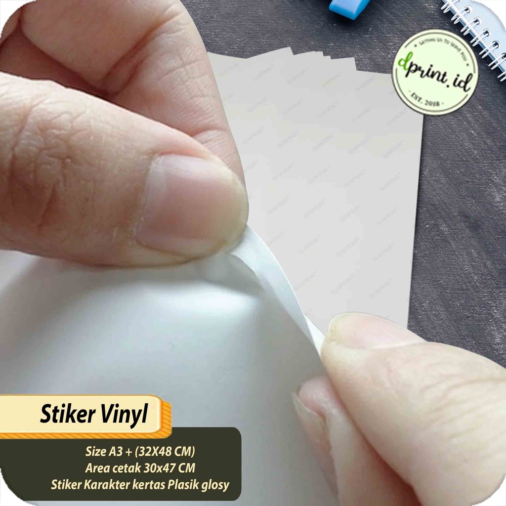 Jual Cetak Sticker Vinyl A3+ Stiker Kertas Kromo Vinyl A3 Plus | Shopee ...