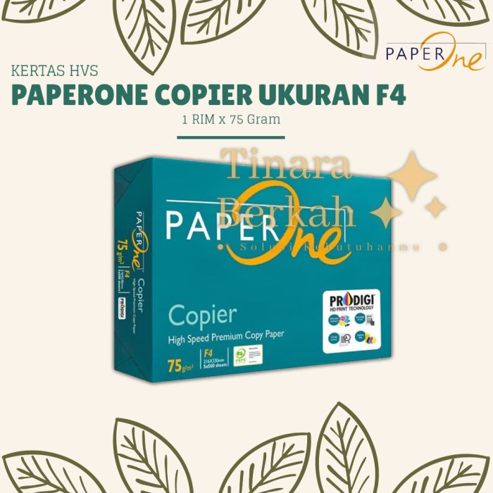 Jual Kertas HVS PAPER ONE F4 Copier 75 GR GSM / Print Fotocopy Folio PO Murah PAPERONE 1 Ream 1 ...