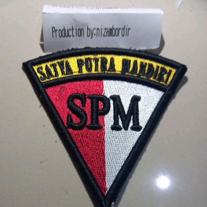 Jual logo bordir timbul SPM LOGO INTANSI | Shopee Indonesia