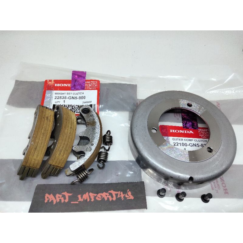 Jual Mangkok Ganda GN5+kampas ganda GN5 Honda Astrea grand prima Win Supra x Lama Supra x100 ori ...