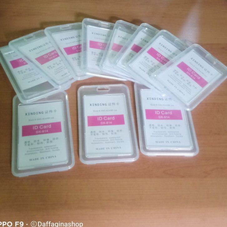 Jual ID Card Holder,Casing Bening Transparan Dua sisi | Shopee Indonesia