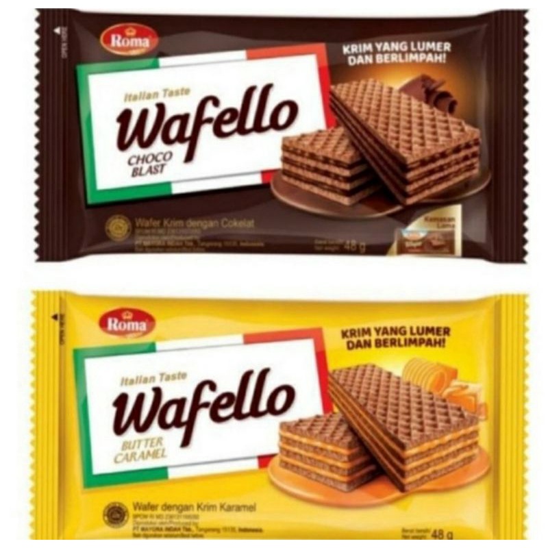 Jual Wafer Wafello 48 gram ( isi 5 pcs @48gr ) | Shopee Indonesia