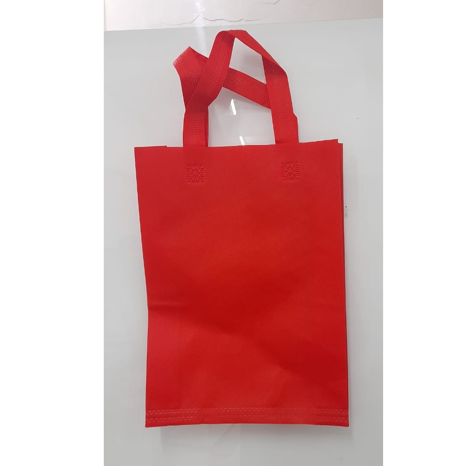 Jual Tas Press Spunbound Tali Goodie Bag Tas Belanja Warna Merah 25 cm ...