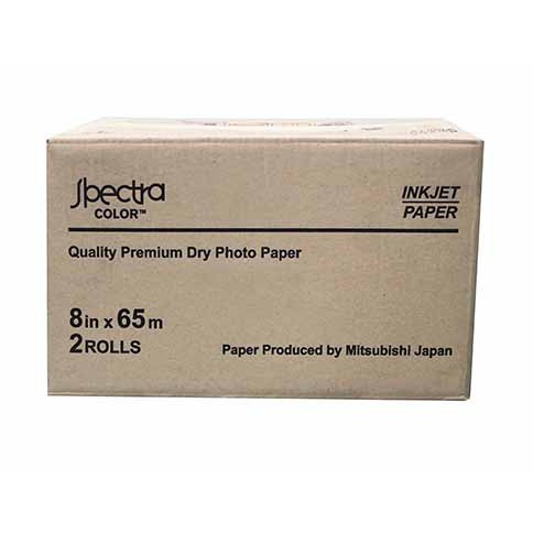 Jual Kertas Foto Spectra Mitsubishi Inkjet Paper Roll 8inch x 65m 2 ...