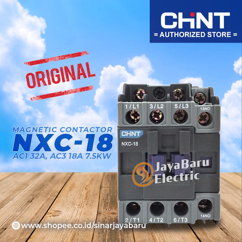 Jual Contactor Kontaktor CHINT NXC-18 NXC18 24V 36V 48V 110V 220V 400V | Shopee Indonesia