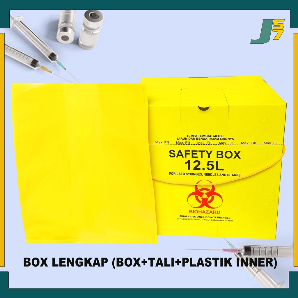 Jual Safety Box 12,5L / Kardus Limbah Medis Tajam / Biohazard | Shopee ...