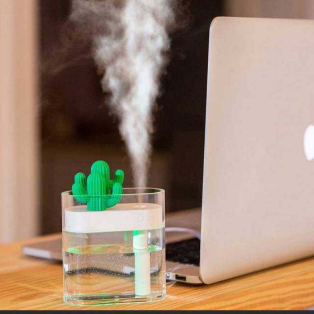 Jual 03CACTUS Ultrasonic Air Humidifier Desain Unik Bentuk Kaktus ...