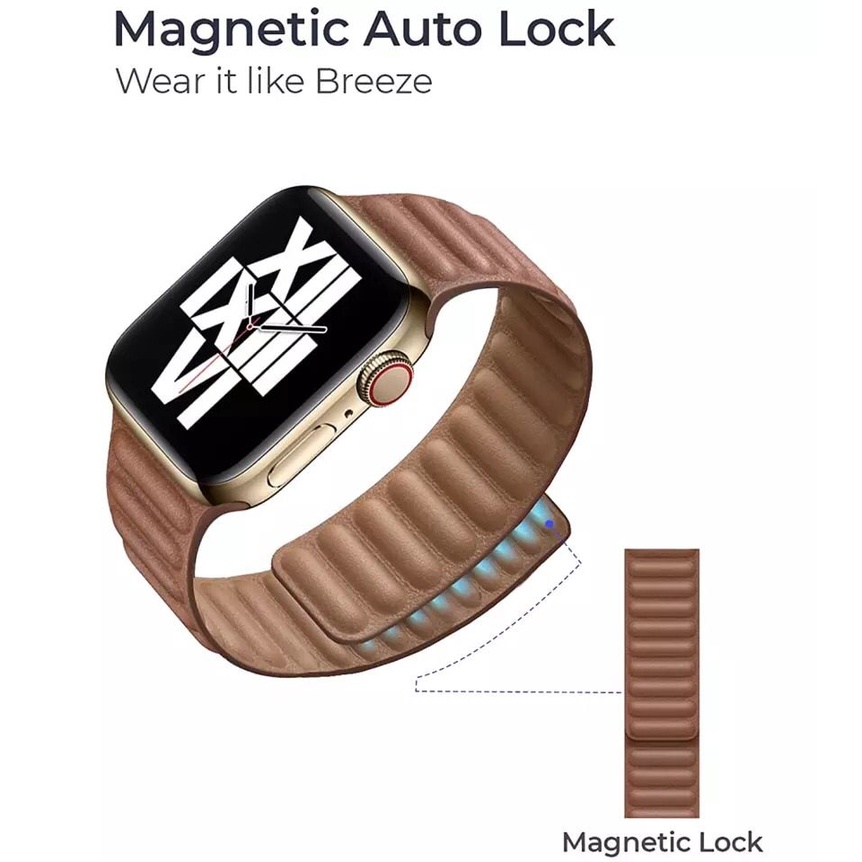 Jual TALI MAGNETIC LEATHER APPLE WATCH 38MM | 40MM | 41MM STRAP IWATCH ...