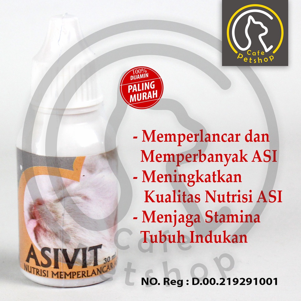 Jual Asivit Drop 30ml Vitamin Memperlancar Asi Induk Kucing Cat ...