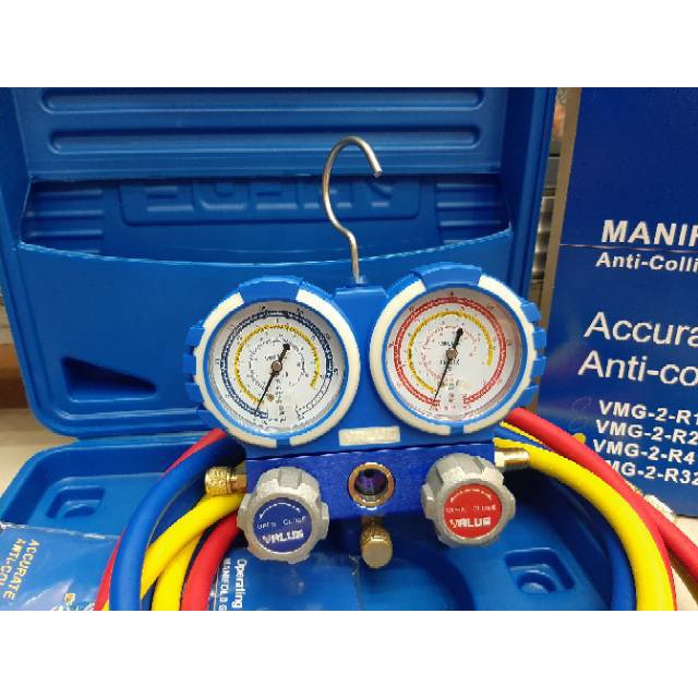 Jual Testing Manifold AC Value R410 R32 R22 R134 Box VMG 2 Analizer ...