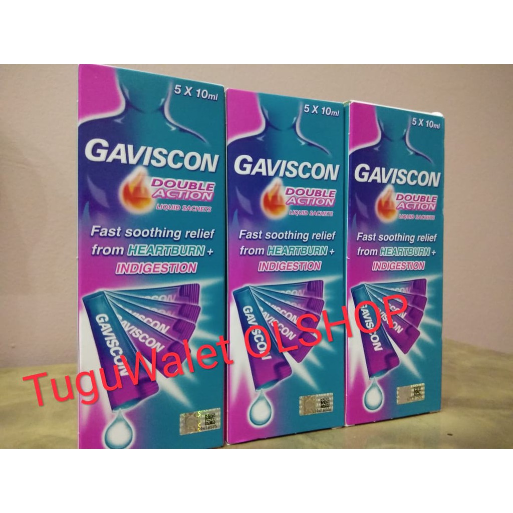 Jual Gaviscon Double Action Liquid Sachet - PerBox | Shopee Indonesia