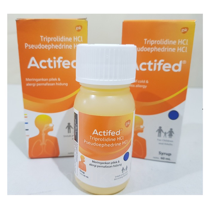 Jual Actifed Actifet Kuning Orange Flu Pilek Alergi Pernafasan Hidung ...