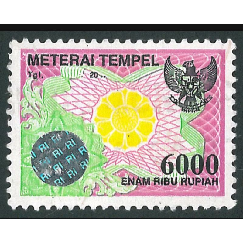Jual Meterai Materai Tempel Rp 6000 Tahun 2000 | Shopee Indonesia