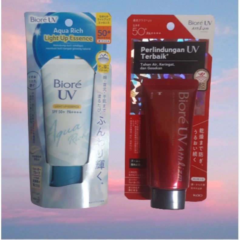Jual BIORE UV Athlizm Skin Protection Essence Sport Sunscreen SPF 50 ...