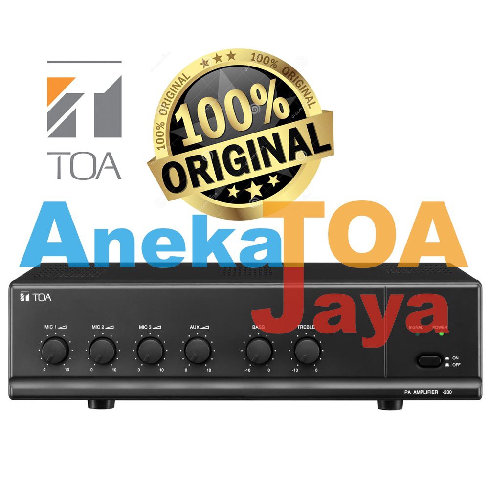 Jual TOA ZA-230W ORIGINAL AMPLIFIER MIXER POWER 30 WATT ASLI 230 W Bagus | Shopee Indonesia
