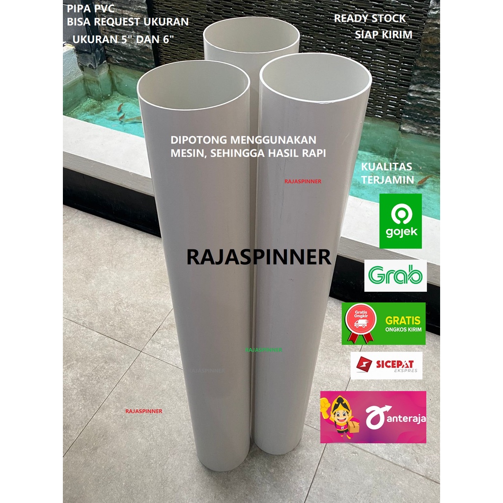 Jual Pipa PVC 6" Inch AW PER 50 CM Pipa Baru Berkualitas | Shopee Indonesia