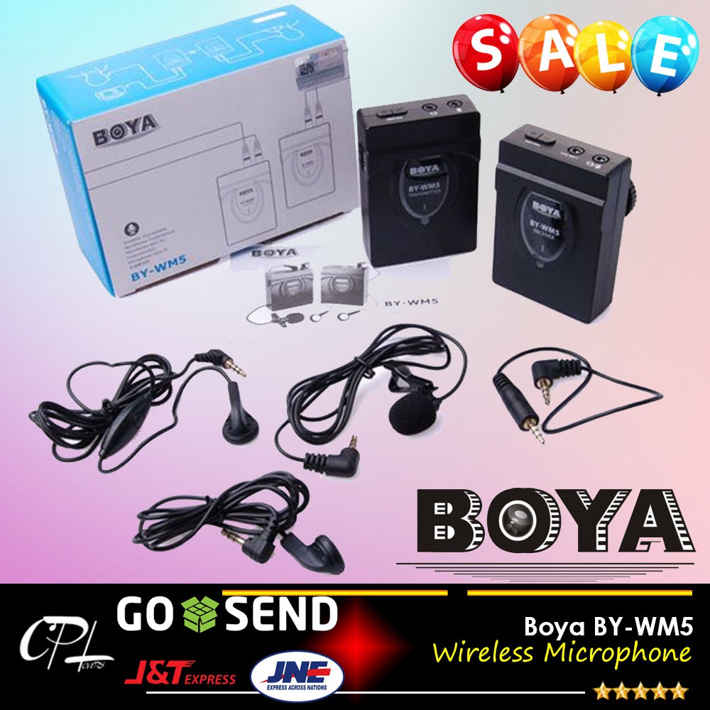 Jual Boya BY-WM5 Wireless Microphone | Shopee Indonesia