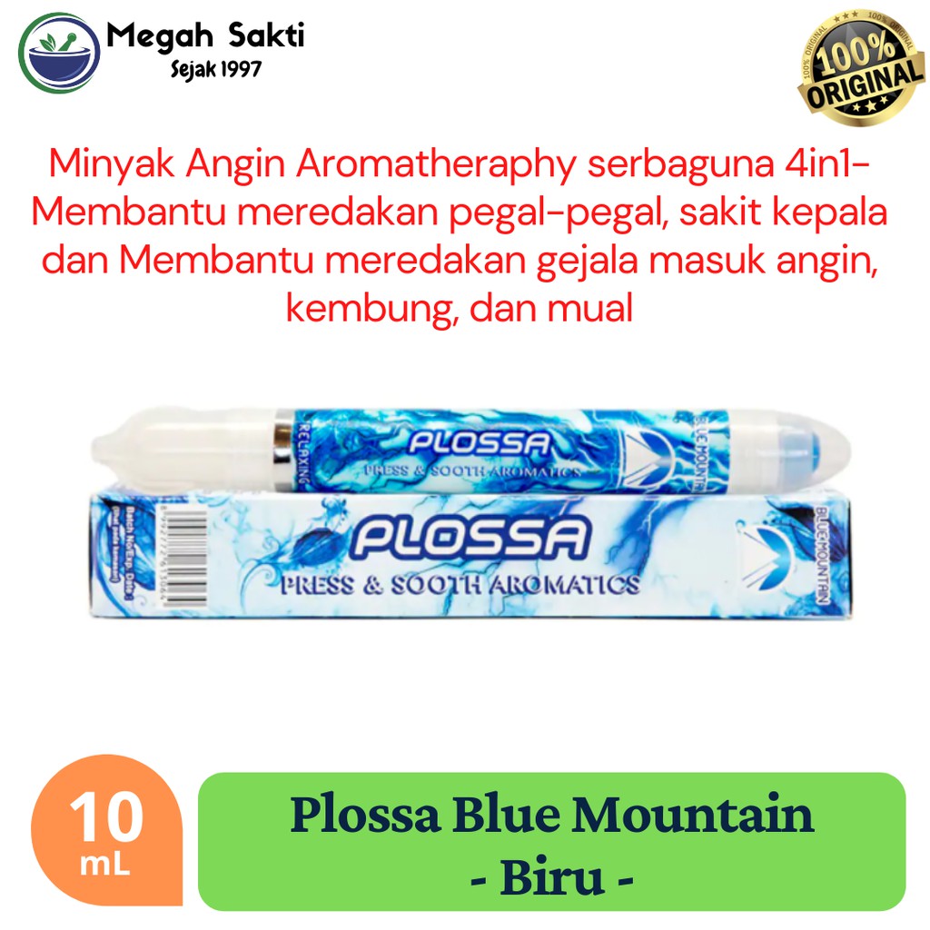 Jual MGS - Plossa Minyak Angin Aromatherapy 4in1 Blue Mountain Biru ...