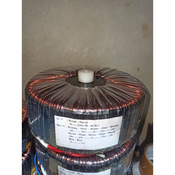 Jual trafo toroid donat 20a ct65v..55v murni | Shopee Indonesia