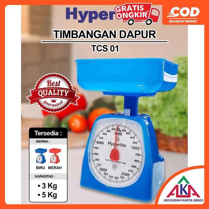 Jual HYPERLITE TCS-01 Timbangan Kue Dapur Kitchen Scale Analog Manual ...