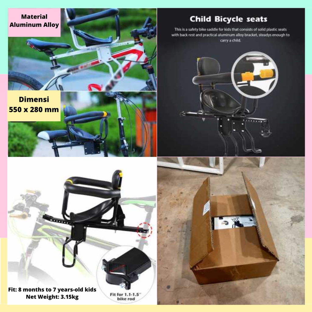 Jual TaffSPORT Boncengan Depan Anak Sepeda Lipat Child Safety Front ...