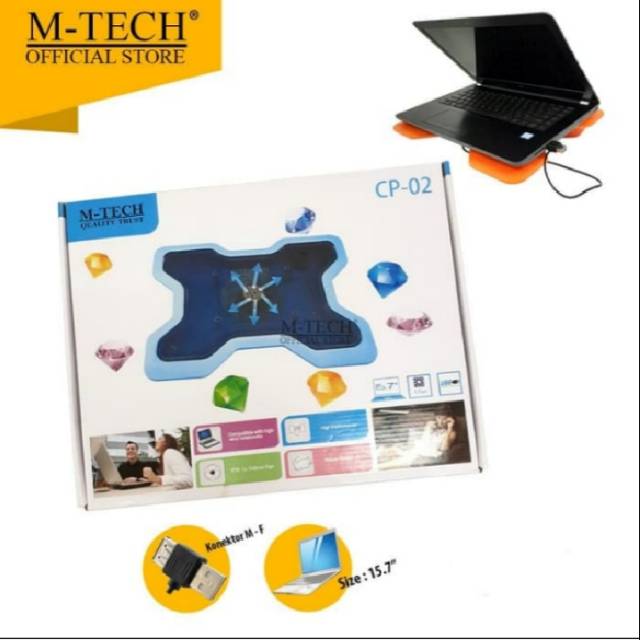 Jual COOLER PAD M TECH CP 02 KIPAS PENDINGIN LAPTOP COLING PAD M TECH ...