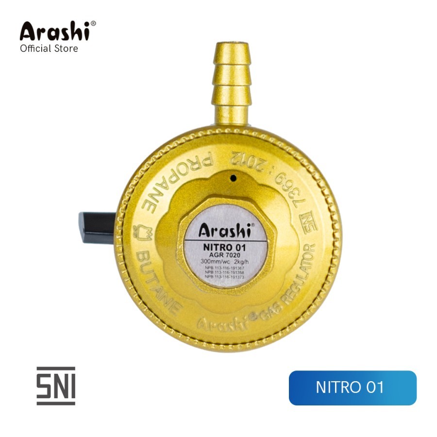 Jual Arashi Nitro 01 Regulator Gas / Tekanan Rendah | Shopee Indonesia