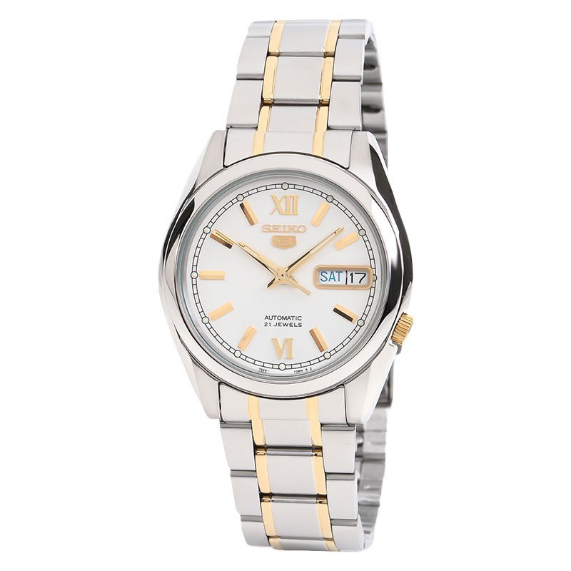 Jual Jam Tangan Pria Seiko 5 Sports SNKL57K1 Automatic White Dial Dual ...