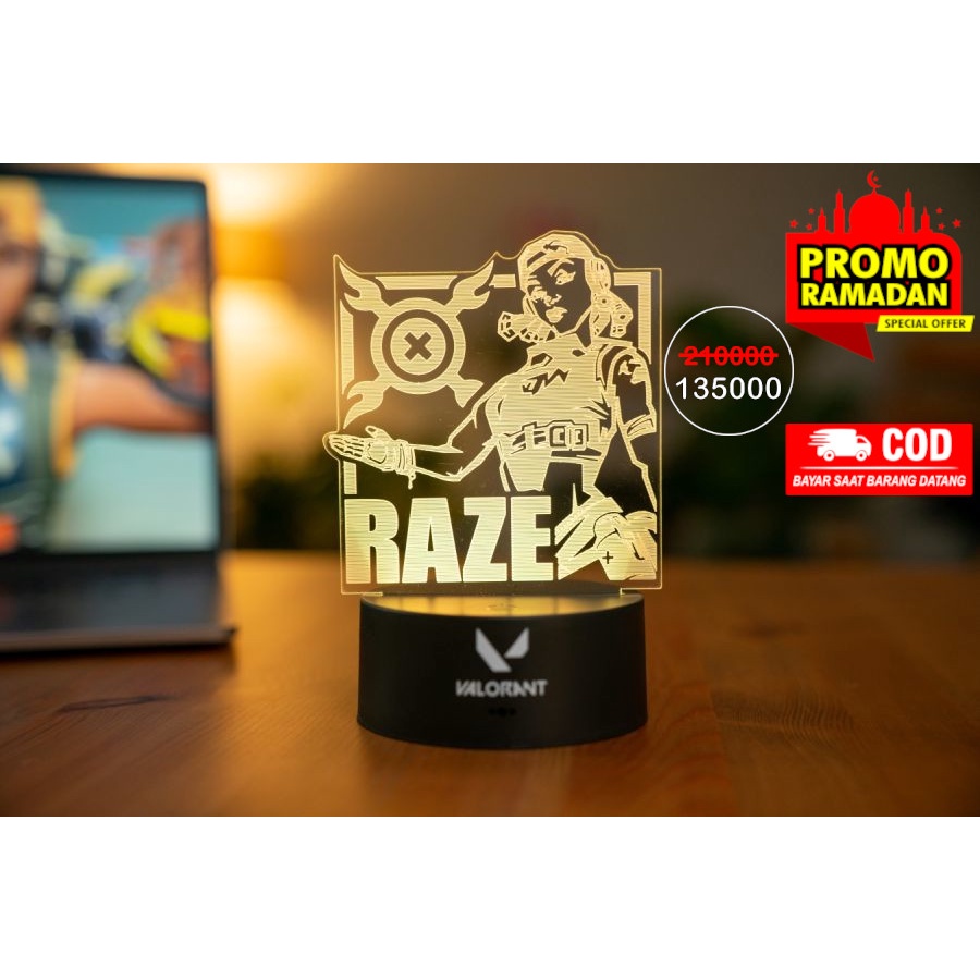 Jual Valorant Jett LED Logo Lampu Hias Game Hadiah | Shopee Indonesia