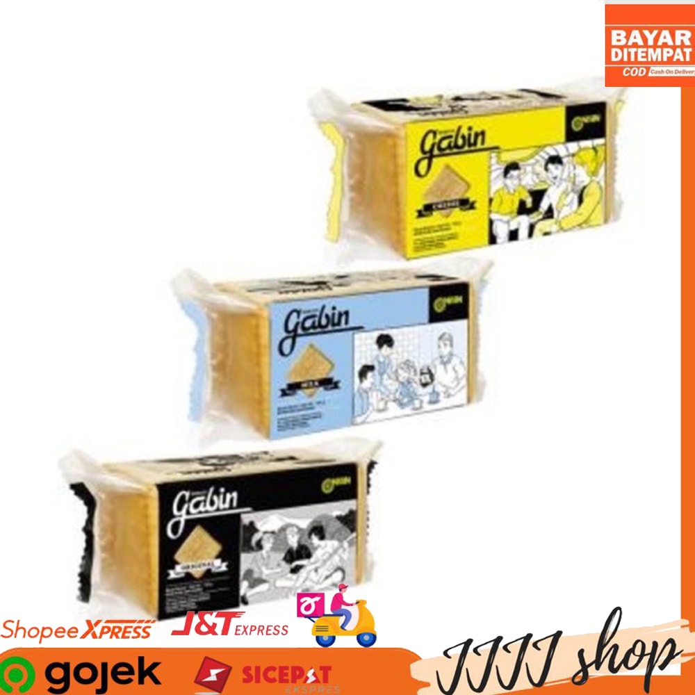 Jual Nissin Biskuit Gabin Cracker Cemilan Snack Rasa Original Keju Susu ...