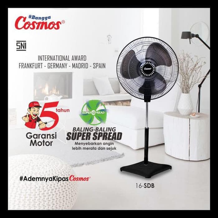 Jual COSMOS KIPAS ANGIN BERDIRI 16" SDB COSMOS 16 SDB / STAND FAN ...