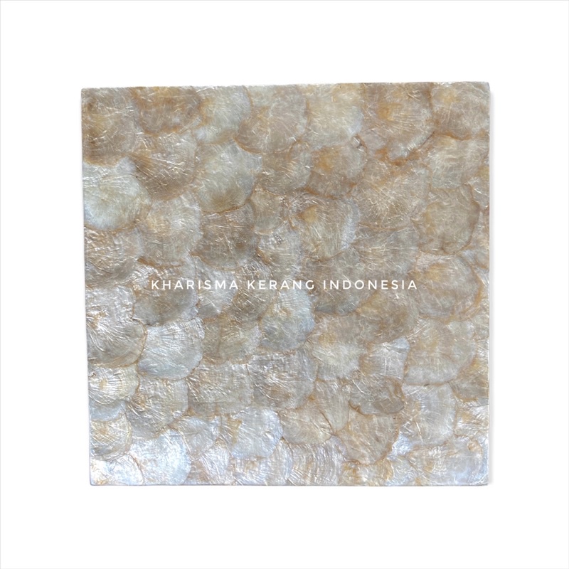 Jual Gold Laminated Capiz Shell Backsplash Panel Kerang Capiz by ...