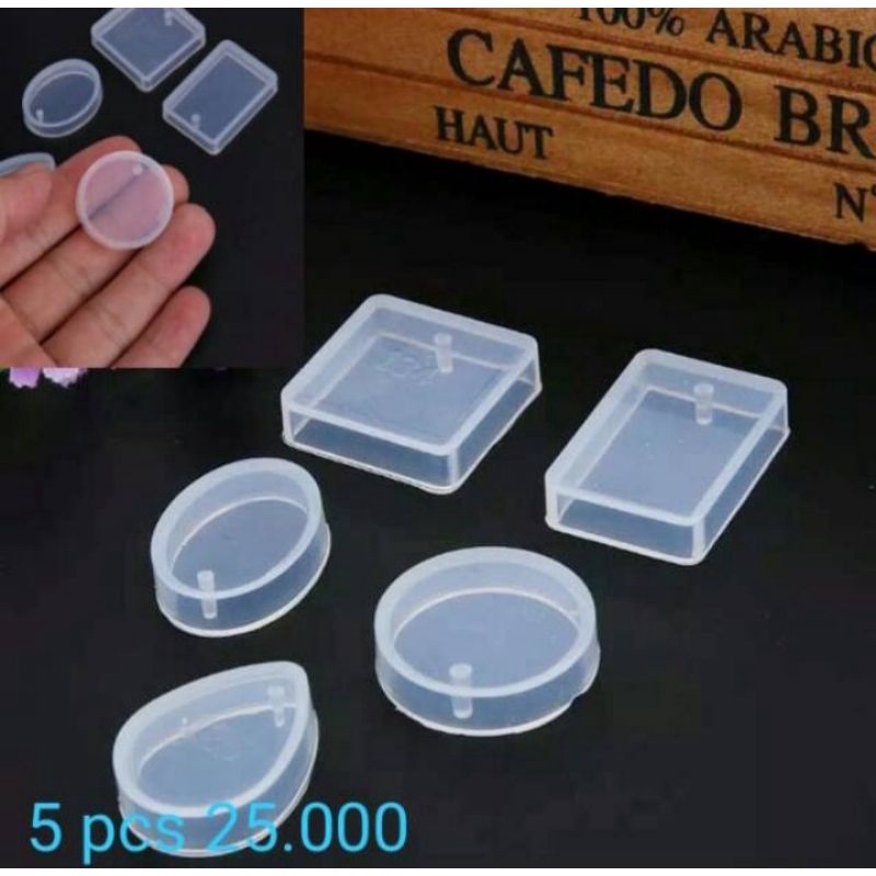 Jual 1 set cetakan resin 5pcs/12pcs/19pcs gantungan kunci bahan silicon ...