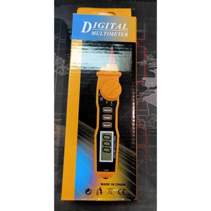 Jual Tespen Digital Multimeter Voltage Current Tester Pen Multitester ...