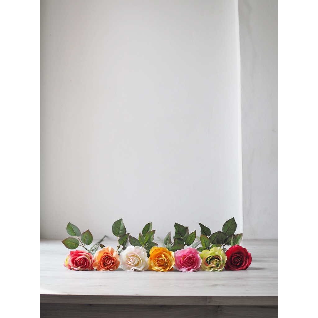 Jual Bunga Mawar Artificial Gradasi 1 Tangkai (F665SS) | Shopee Indonesia