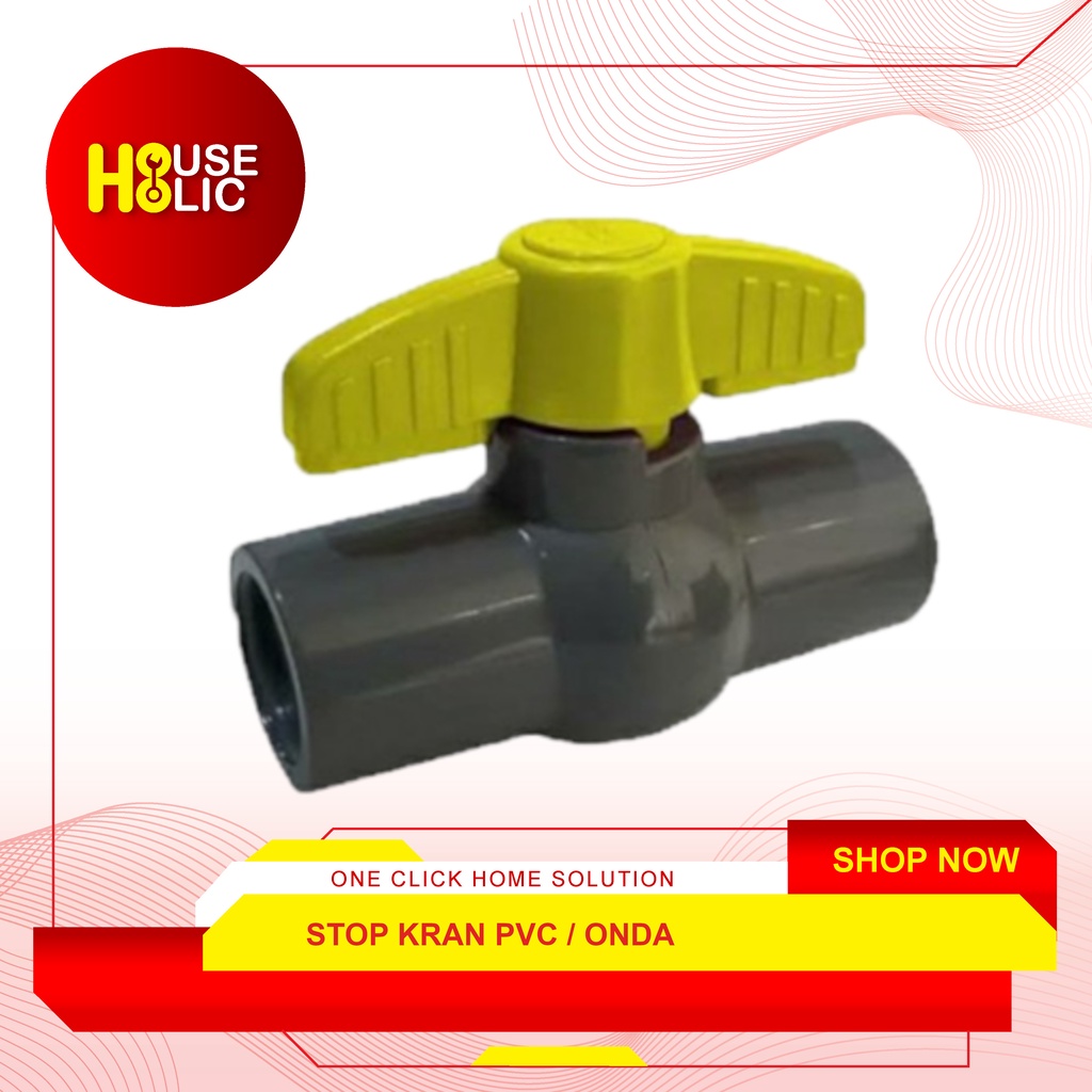 Jual ONDA Stop Kran 3/4" Inch Ball Valve PVC PVBG Stop Keran Air ...