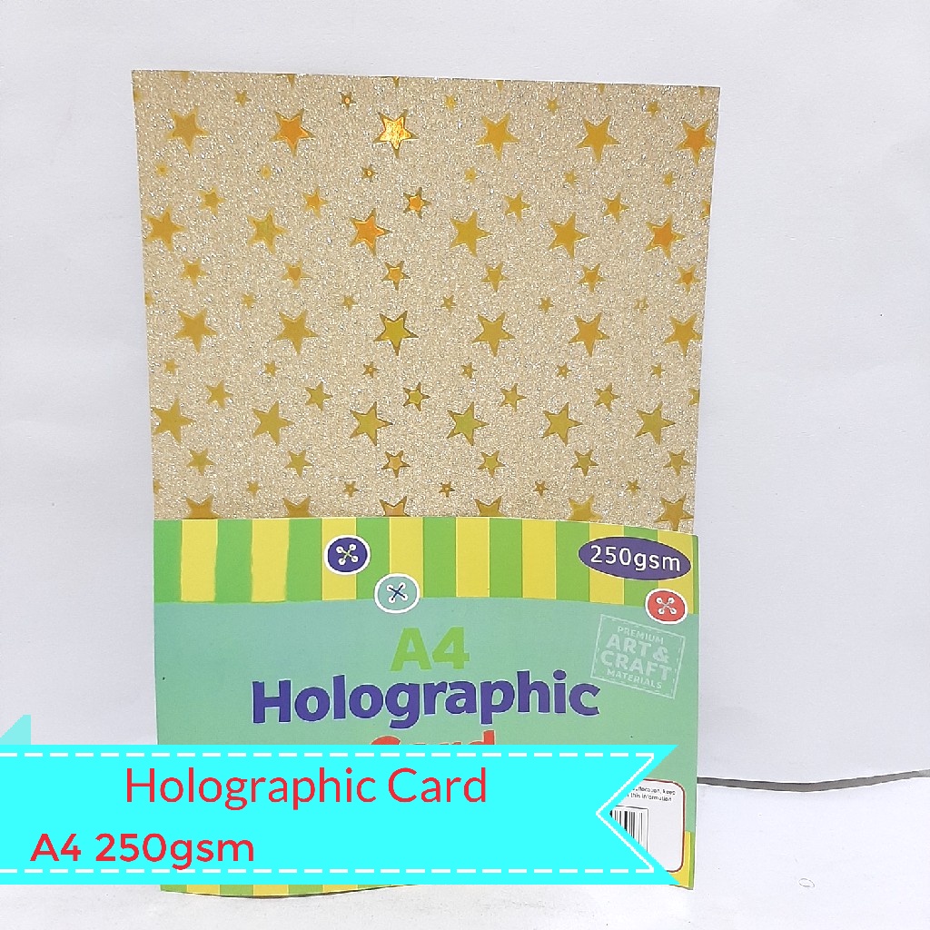 Jual Kertas Holographic Card Glitter Paper A4 250gsm | Shopee Indonesia