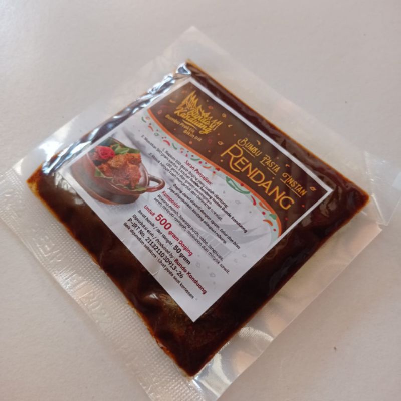 Jual Bumbu Rendang Bundo Kandung/ bumbu masak / bumbu dapur praktis ...