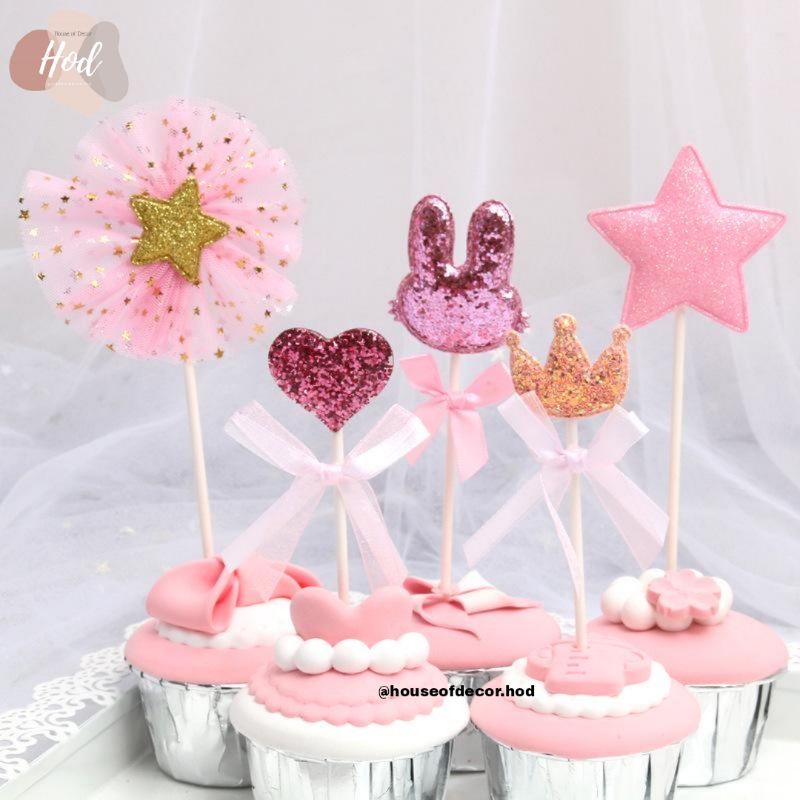 Jual Topper Glitter Bunny Hiasan Kue Tart Cupcake Birthday Cake Girl ...