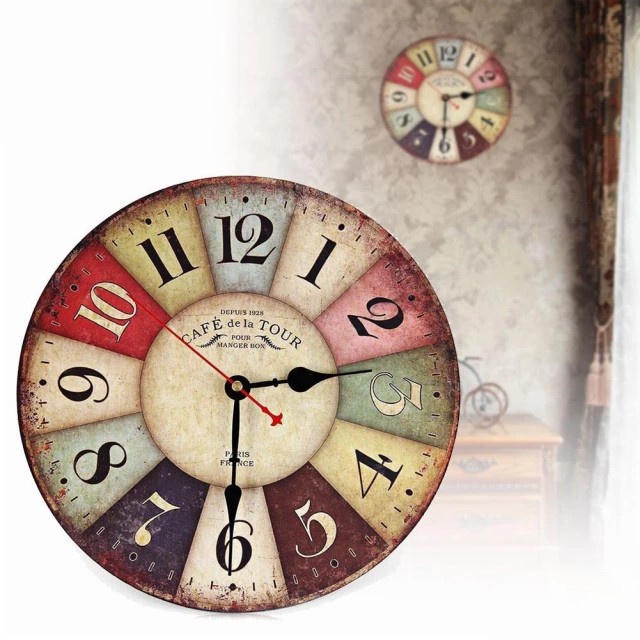 Jual jam dinding antik antique jam klasik jam kayu jam motif kayu ...