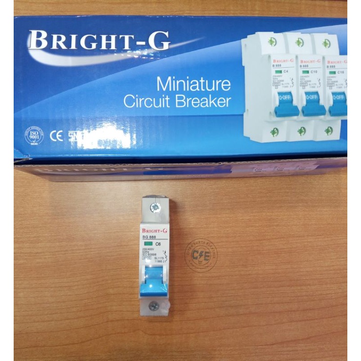 Jual MCB 1P 6Amper Biru BG888 Bright G | Shopee Indonesia