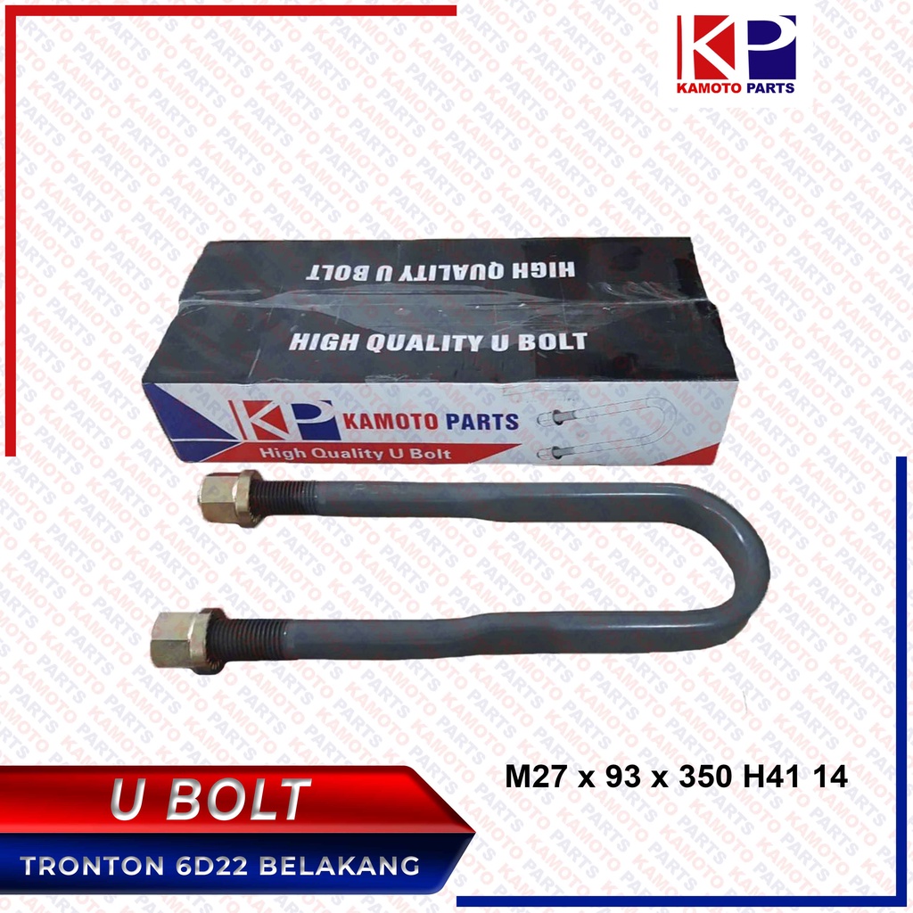 Jual U BOLT BOHEL BAUT U TRONTON 6D22 BELAKANG 14 INCH M27 x 93 x 350 ...