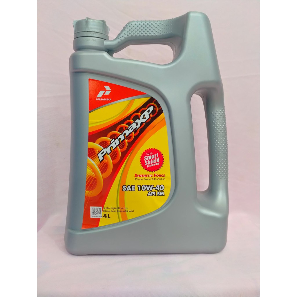 Jual OLI PERTAMINA PRIMA XP FORCE SAE 10W-40 GALON 4LT | Shopee Indonesia