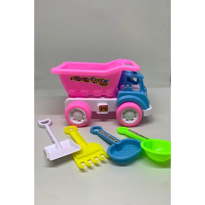 Jual LP 2 HAPPY SAND TRUCK DUMP / MAINAN MOBIL TRUCK PASIR PLUS CETAKAN ...