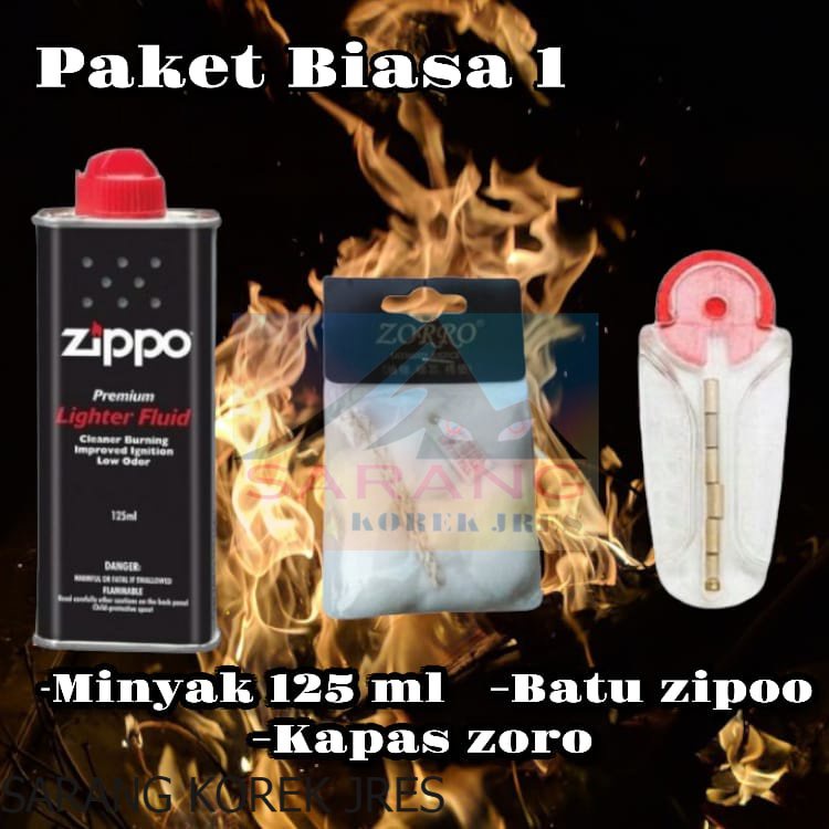 Jual PAKET KOMPLIT- MINYAK ZIPPO+BATU+SUMBU+KAPAS | Shopee Indonesia