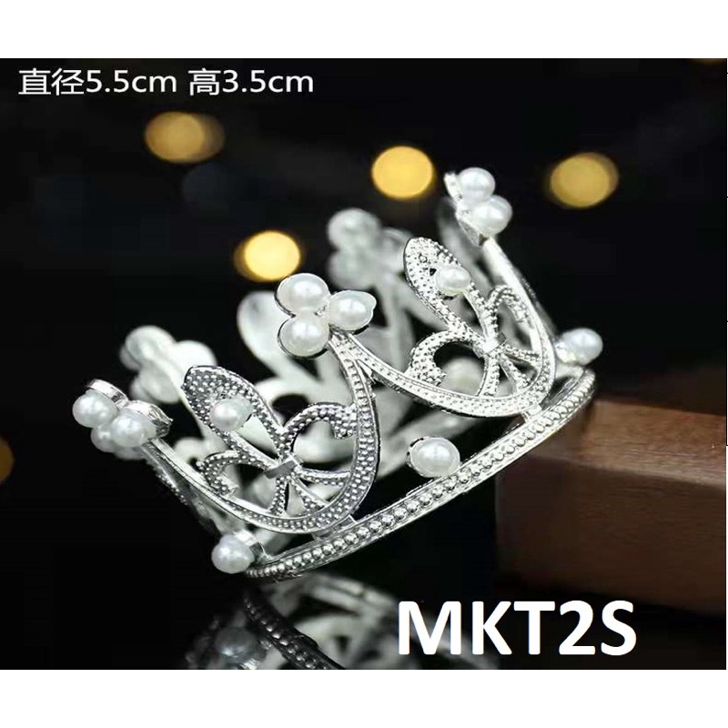 Jual MKT2 - Hiasan Kue Cake Topper Mahkota Mutiara Crown | Shopee Indonesia
