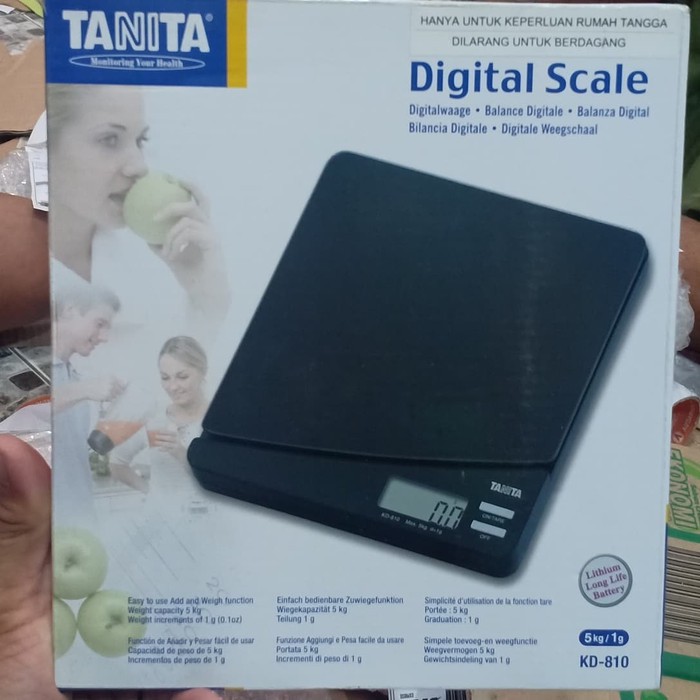 Jual TANITA KD 810 / KD810 TIMBANGAN DIGITAL KUE DAPUR KACA TERMURAH | Shopee Indonesia