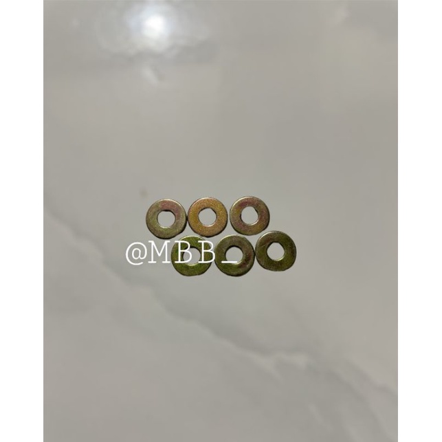 Jual Ring Plat Kuning M6 (6x16x1) Per 20pcs | Shopee Indonesia