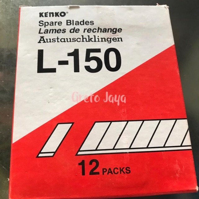 Jual Isi Cutter kenko Besar / Refill / Refil Spare Blade L-150 Cuter ...