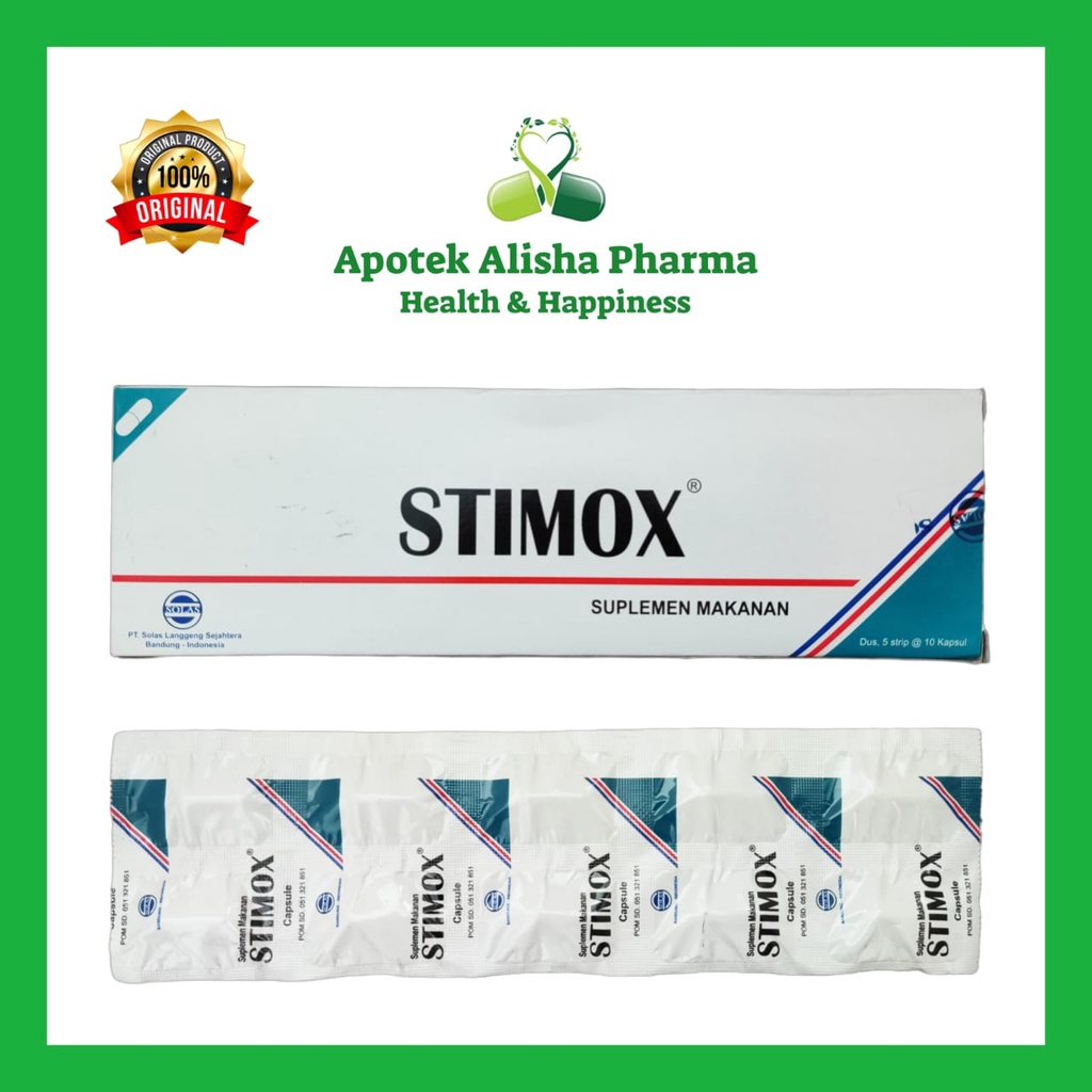 Jual Stimox Capsule Strip isi 10 Kapsul Suplemen Penambah Nafsu Makan ...